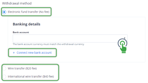 How to place a withdrawal request