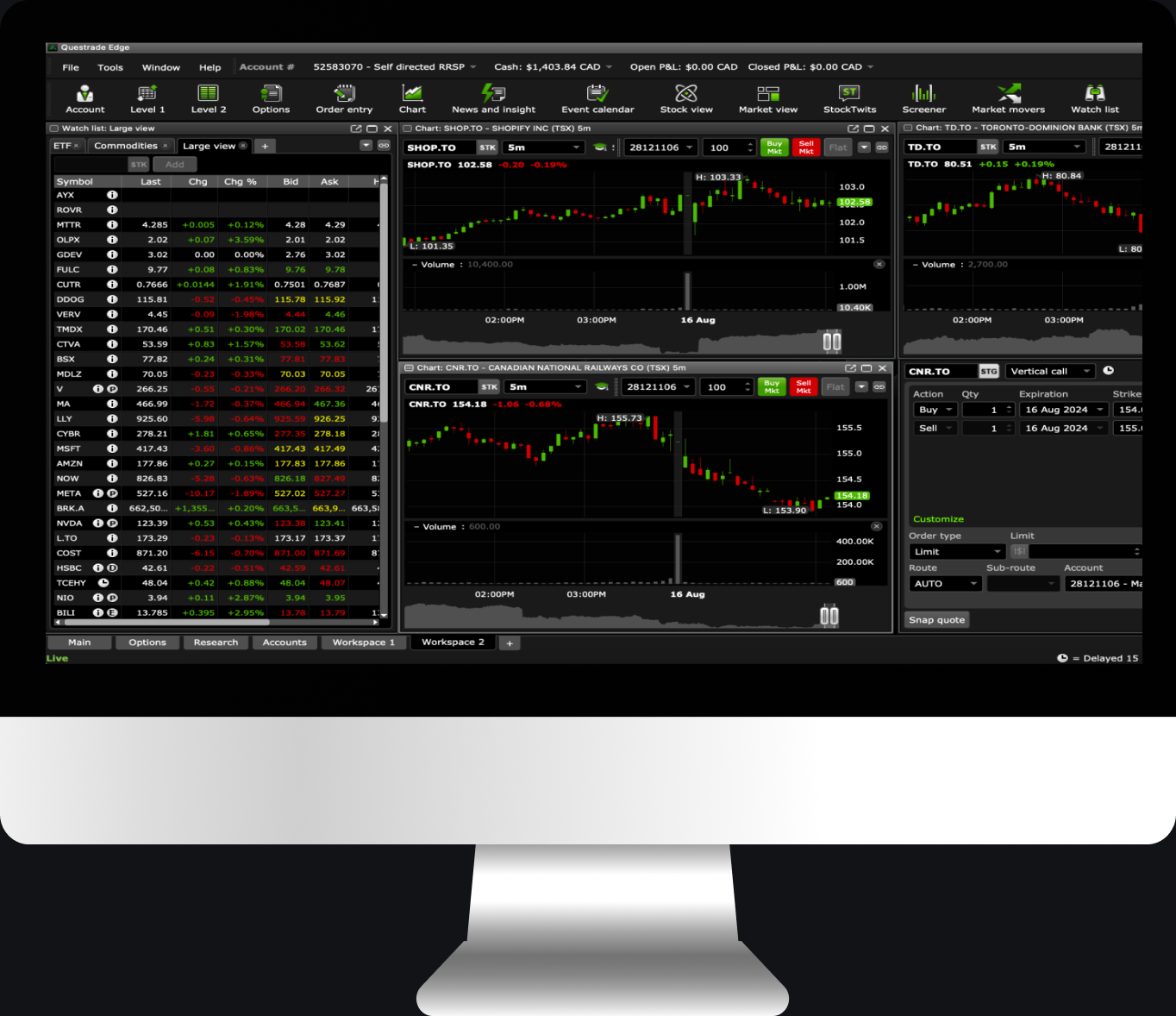 Questrade Active Trader | Maximize Your Trading Potential